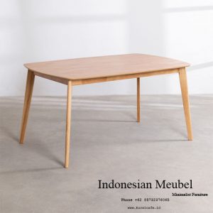 Meja Makan Retro Kayu Jati Perhutani - Indonesian meubel